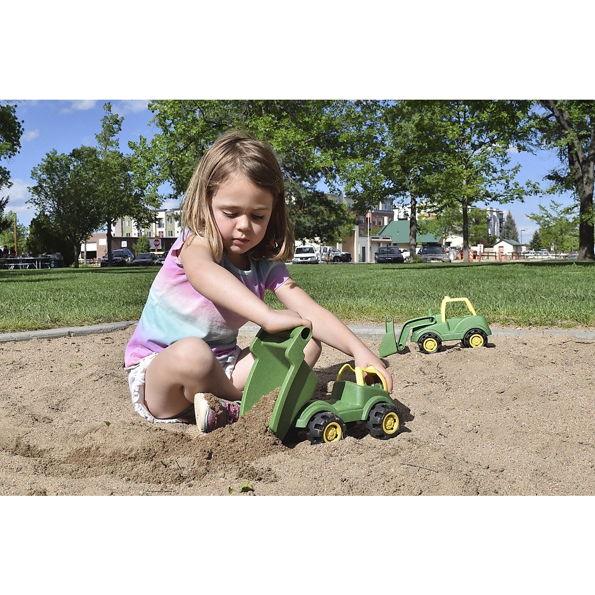 BeginAgain John Deere Dump Truck Toy - Promoting Imagination and Active Play - 2 and Up