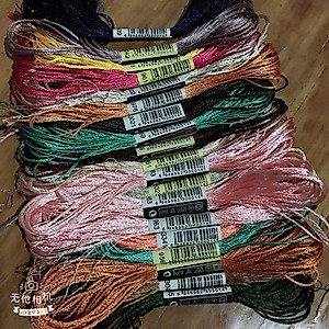 LMD Oneroom 100 Pieces Silk Embroidery/Silk Cross Stitch Thread/Common Color Silk Thread/s Hand Embroidery Embroider