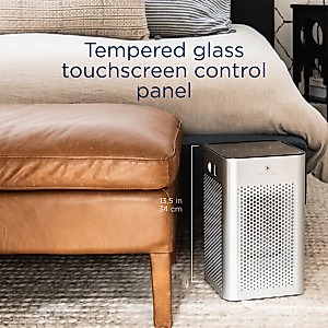 Medify MA-25 Air Purifier with True HEPA H13 Filter | 825 ft² Coverage in 1hr for Allergens, Smoke, Wildfires, Odors, Pollen, Pet Dander | Quiet 99.9% Removal to 0.1 Microns | Silver, 2-Pack