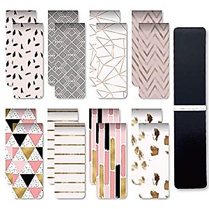 Desecraft 16Pcs Cute Magnetic Bookmarks Page Markers I Clips for Kids Woman Man Teacher Students Reading Planner Book Lovers School Office