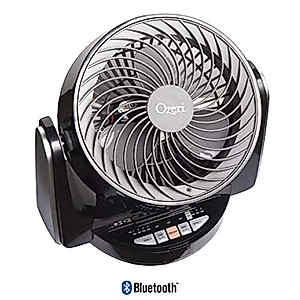 Ozeri Brezza III Dual Oscillating 10" High Velocity Desk Fan with Bluetooth Technology