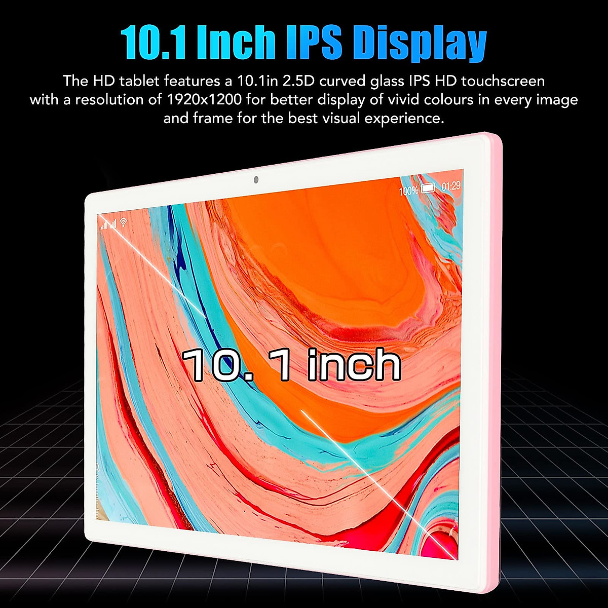 TOPINCN Gaming Tablet, 4G LTE Octa Core CPU Office Tablet 10.1 Inch Dual Camera 8GB RAM 128GB ROM for Study (US Plug)