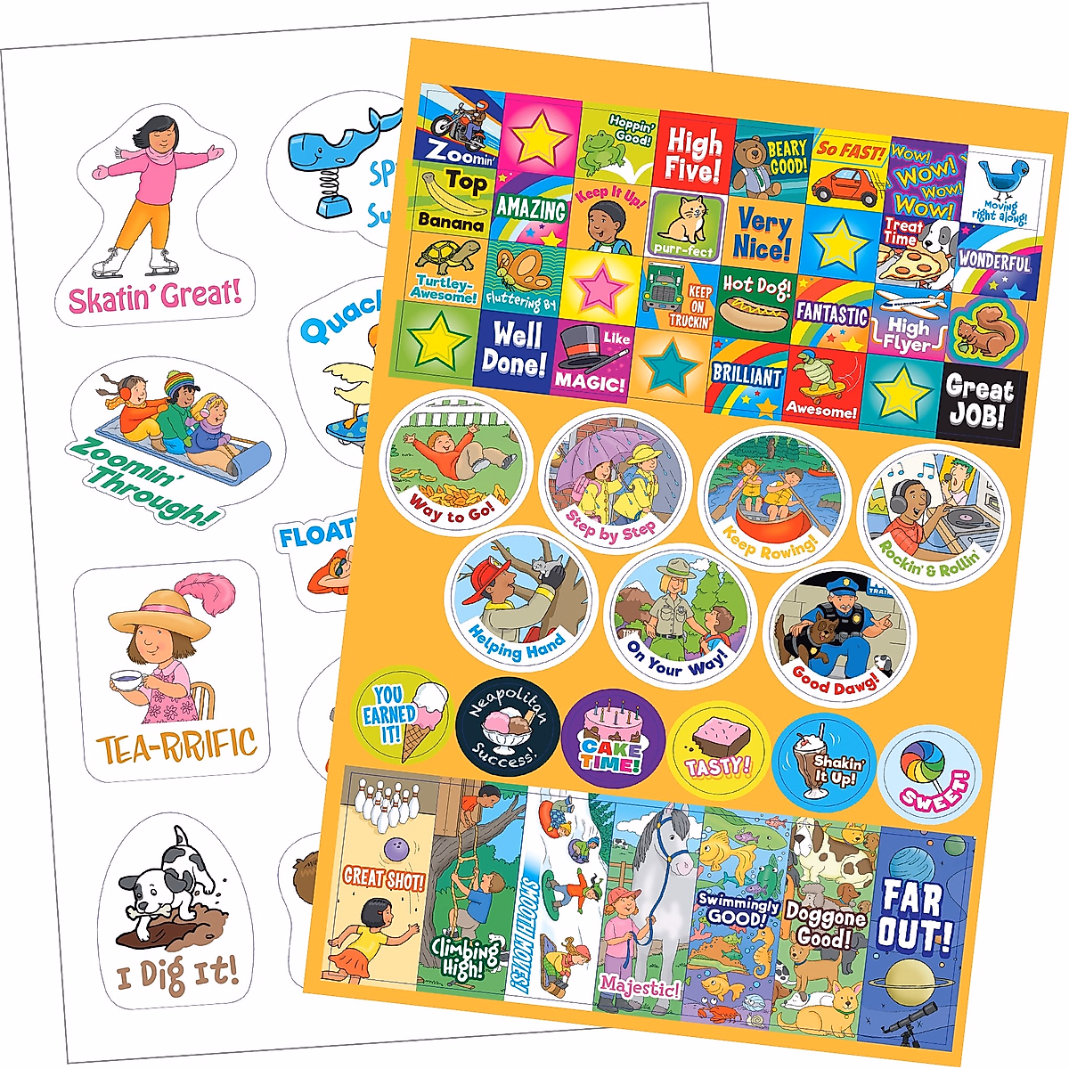 School Zone - Explore the City Kindergarten Learning Workbook - 240 Pages, Ages 5 to 6, Stickers, Alphabet, ABCs, Search & Find, and More (Easy-Tear Top Bound Pad)