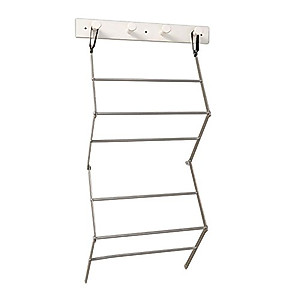 Homz Off the Off the Wall Organization Drying Rack, White