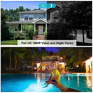 LaView Security Cameras Wireless Outdoor,1080P HD Battery Powered 9600mAh Wi-Fi Camera, Outdoor Security Cameras with AI Motion Detection,Night Vision,IP65 Waterproof,Include SD Card&USA Cloud Service