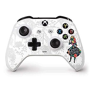Skinit Decal Gaming skin compatible with Xbox One S Controller - Officially Licensed Disney Alice in Wonderland (animated) Silhouette Curiouser and Curiouser Design