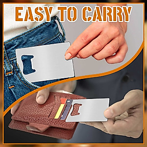 Nuogo 100 Pieces Stainless Steel Card Bottle Openers Bulk Metal Card Beer Bottle Openers Groomsmen Wallet Bottle Opener for Wedding Party Bridesmaid Favors Gifts (Silver, Credit Card)