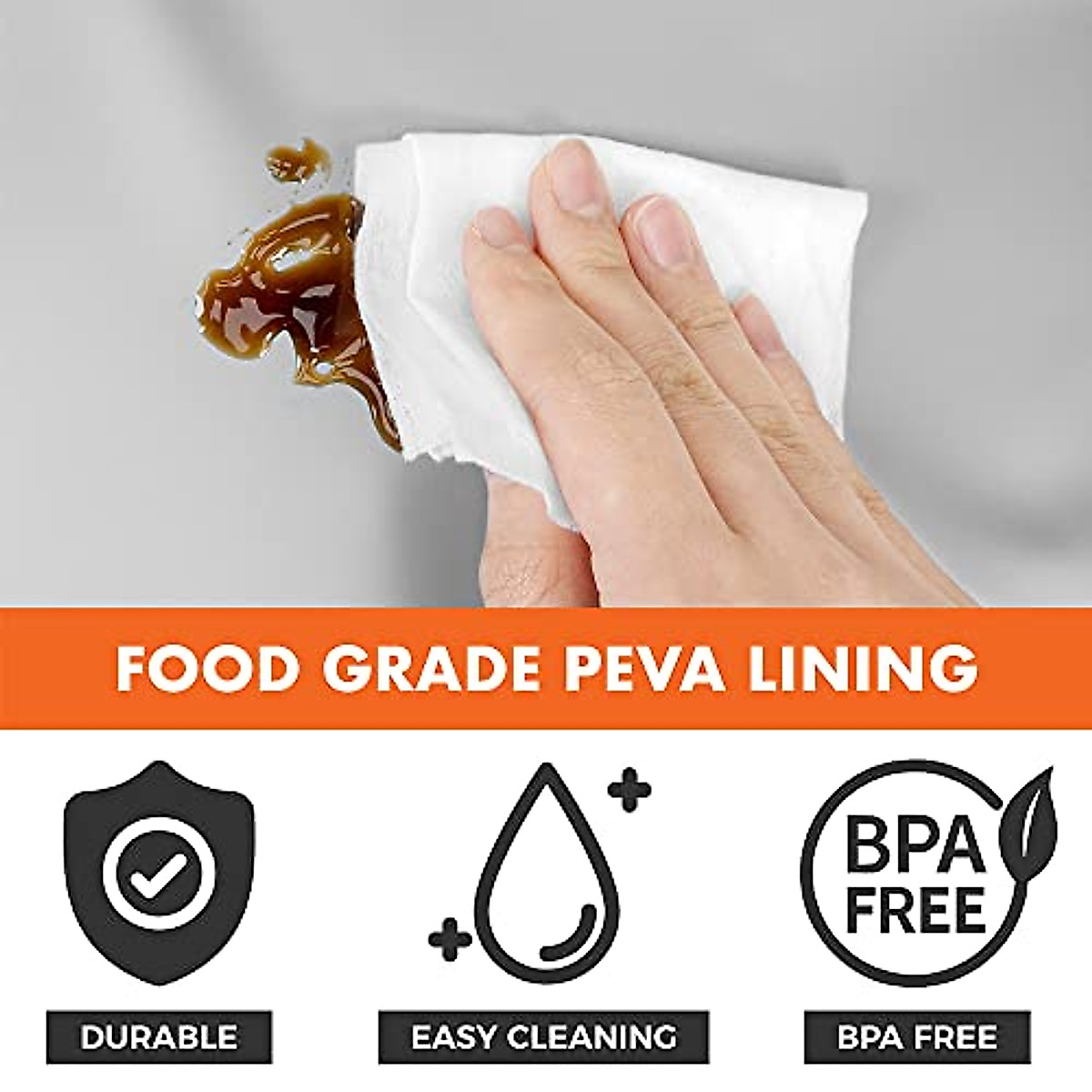 OPUX Premium Insulated Lunch Box, Soft School Lunch Bag for Kids Boys Girls, Leakproof Small Lunch Pail Men Women Work, Reusable Compact Cooler Tote Lunchbox for Office Adult, Charcoal