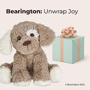 Bearington Beige and Brown Dog 11 Inch Stuffed Dog - Puppy Stuffed Animal - Plush Dog