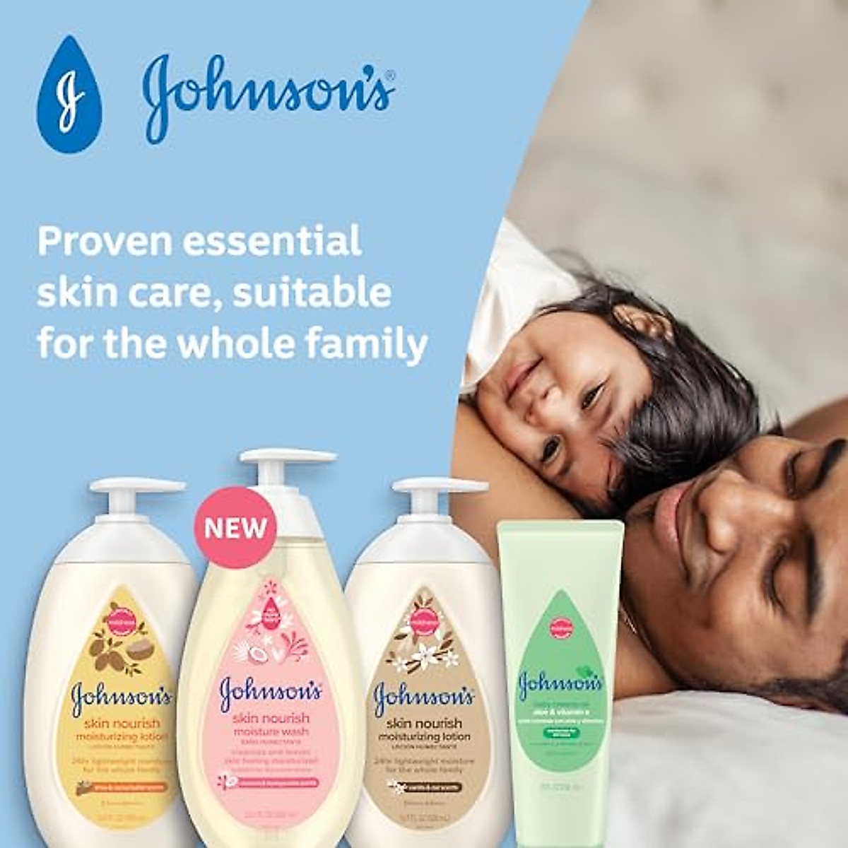 Johnson's Baby Skin Nourishing Moisture Baby Body Wash with Shea & Cocoa Butter, Hypoallergenic & Tear Free Baby Bath Wash, Paraben-, Dye-, Sulfate & Phthalate-Free, 20.3 fl. oz