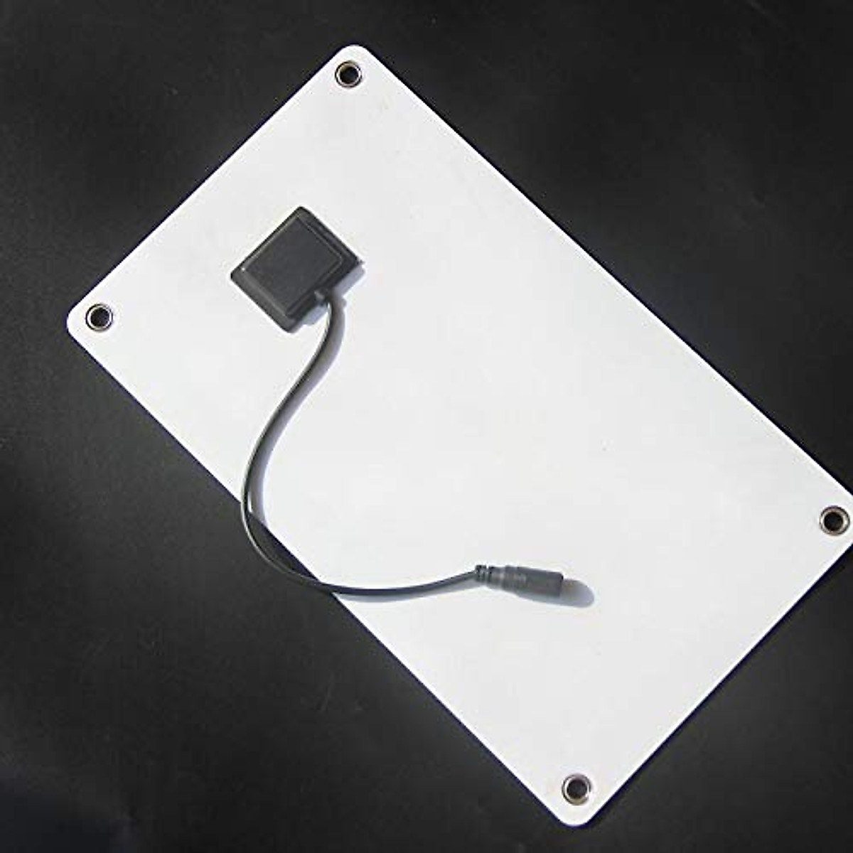 NUZAMAS 7.5W 18v Semi Flexible Solar Panel Monocrystalline Cell, Alligator Clips, DC for Car Yacht Led Light RV 12v Battery Boat Outdoor Charger