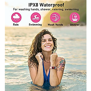 Smart Watch Fitness Tracker with Heart Rate Blood Oxygen Blood Pressure Sleep Monitor 100 Sports Modes Step Calorie Counter Activity Health Trackers IP68 Waterproof for Android Phones iPhone Women Men