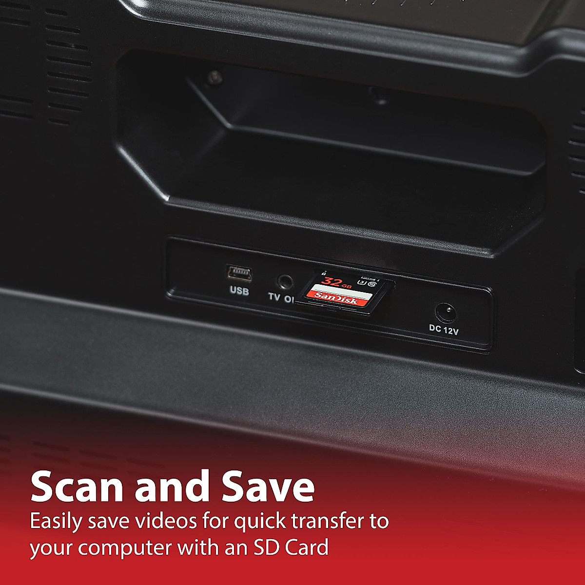 Magnasonic Super 8/8mm Film Scanner, Converts Film into Digital Video, Vibrant 2.3" Screen, Digitize and View 3", 5" and 7" Super 8/8mm Movie Reels (FS81)