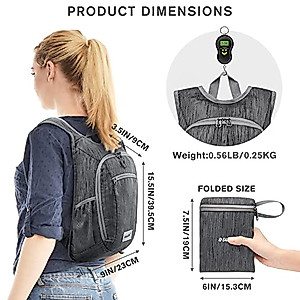 G4Free 10L Hiking Backpack Lightweight Packable Hiking Daypack+RFID Sling Bag Crossbody Sling Backpack Small for Men Women Hiking Outdoor