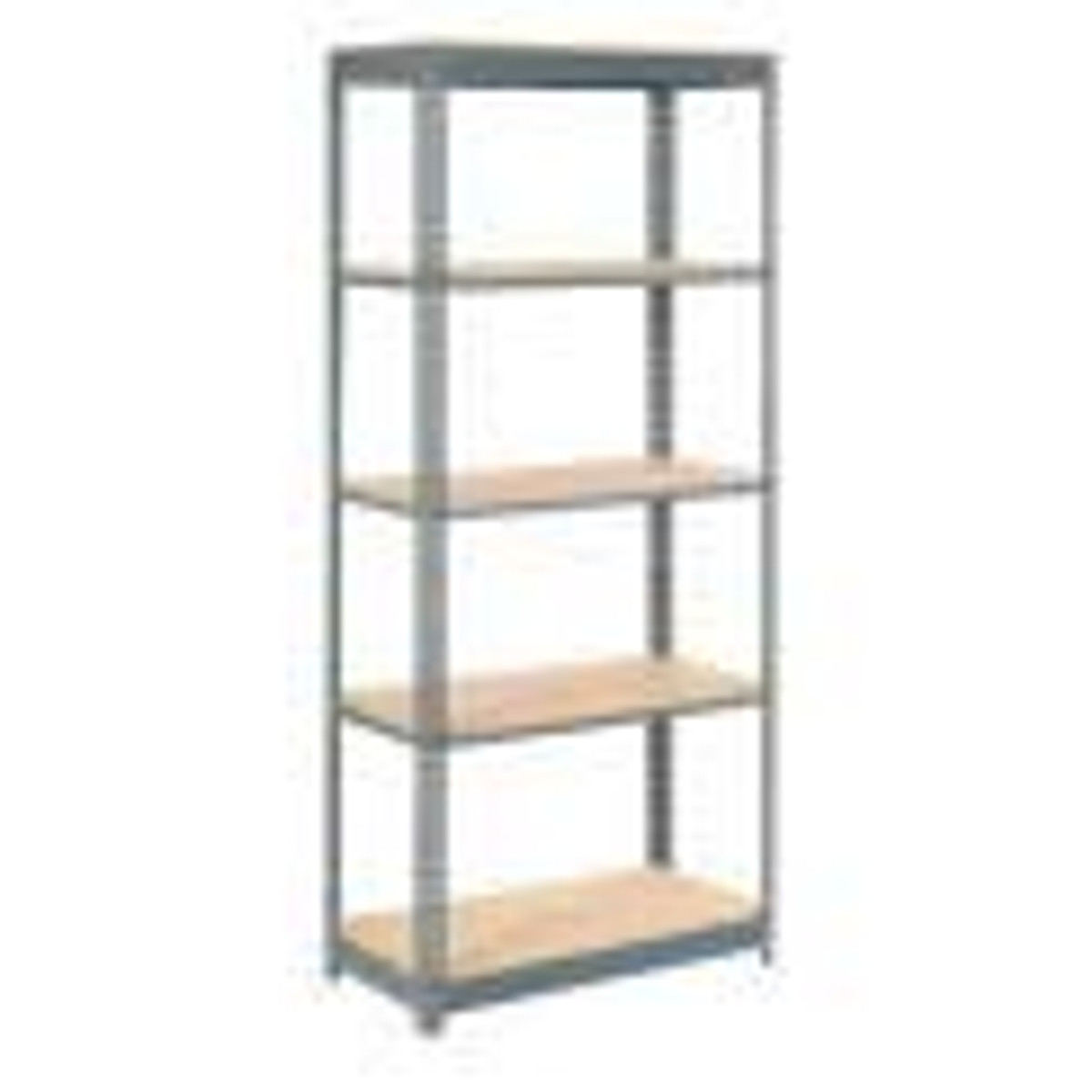 Global Industrial Boltless Heavy Duty Shelving 36" W x 18" D x 60" H, 5 Shelves, Wood Deck