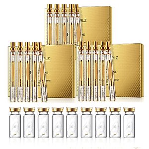 CYSMJDKJ Instalift Protein Thread Lifting Set, Soluble Protein Threads and Nano Gold Essence Combination, Absorbable Collagen Thread for Face Lift, Smoothes Fine Lines