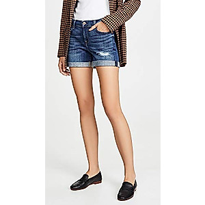 7 For All Mankind Women's Denim Shorts, Roll Up-Broken Twill Vanity, 30