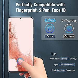 Premium [2+2 Pack] for Samsung Galaxy S20 Plus 9H Hardness Tempered Glass Screen Protector and Camera Lens Protector, 3D Full Coverage, Fingerprint Unlock, Galaxy S20 Plus Screen Protector(6.7 Inch)