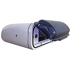 Rockville Rmh200w Single Din Marine Radio Waterproof Gimbal Housing, White