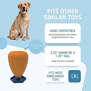 Freezer Holder & Packing Stand Compatible with Kong Dog Toys & Other Enrichment Toys | Enrichment Prep Stopper Stand Accessory for Dogs | Made in USA (Blue XL, XXL)