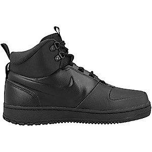 NIKE Men's Basketball Shoe, Black Black Metallic Pewter, 8.5