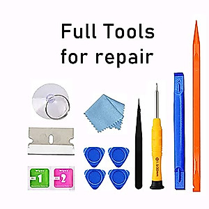 GoodFixer for iPad 4 (4th Generation) Screen Replacement A1458 A1459 A1460 Digitizer Touch Screen Glass Assembly Kit,fit iPad 4th Gen,+ Bezel Frame