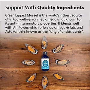 Four Leaf Rover: Safe-Sea Premium Fatty Acids - Omega-3 for Dogs - New Zealand Green-Lipped Mussel Oil for Joint Support - 11 to 45 Day Supply, Depending on Dog’s Weight - Vet Formulated