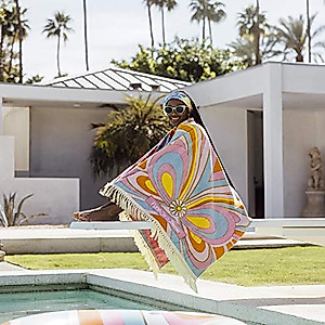 FUNBOY & Malibu Barbie Luxury Dream Oversized Beach Towel, Perfect For A Summer Pool Party 72.00" x 35.00"