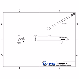 1/4-20 x 6" Hex Head Cap Screw Bolts, External Hex Drive, Stainless Steel 304, Partially Threaded, Stainless Steel, Quantity 10 by Fastenere