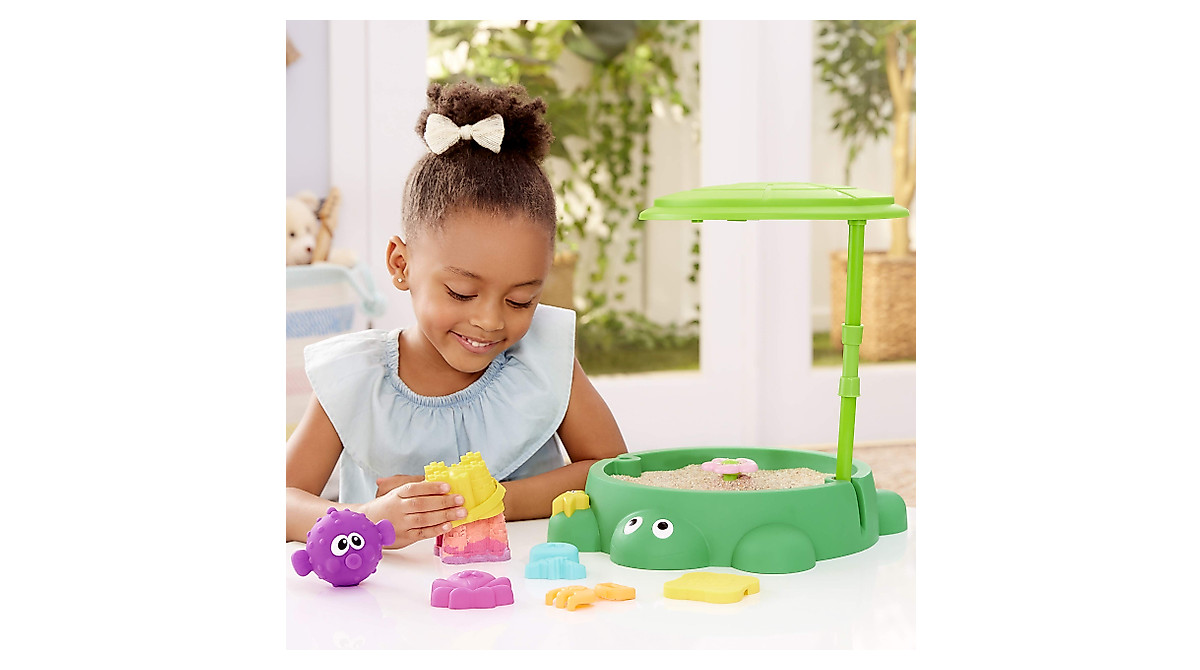 Lilly Tikes 2-in-1 Turtle Sandbox & Pool for Kids Ages 3+