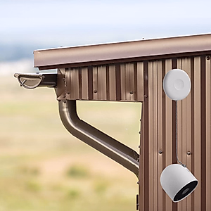 VVHOOY Anti-Drop Security Chain Compatible with Google Nest Cam(Battery)/Arlo Pro 4 3 Ultra 2/Simplisafe Outdoor/Noorio B200 Wireless, Security Cable with Anti-Theft Screws, 2 Pack