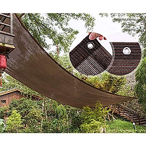 Privacy Fence Screen Cover for Balcony Porch Verandah Deck Patio Backyard, Windscreen Covering Fabric Railing Up to 90%-95% Blockage, Brown (Size : 3mX6m)