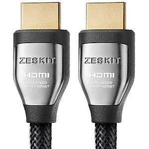 Zeskit Cinema Plus 4K 3ft High Speed with Ethernet 22.28Gbps HDMI 2.0b Cable, Compatible with Dolby Vision 4K 60Hz HDR ARC 4:4:4 HDCP 2.2