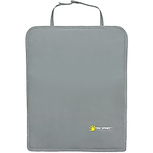 TIKE SMART Luxury Clean-Edge Kick Mat - Seat Back Protector and Seat Cover with Invisible Strap and Stiff Edging (1 Mat)