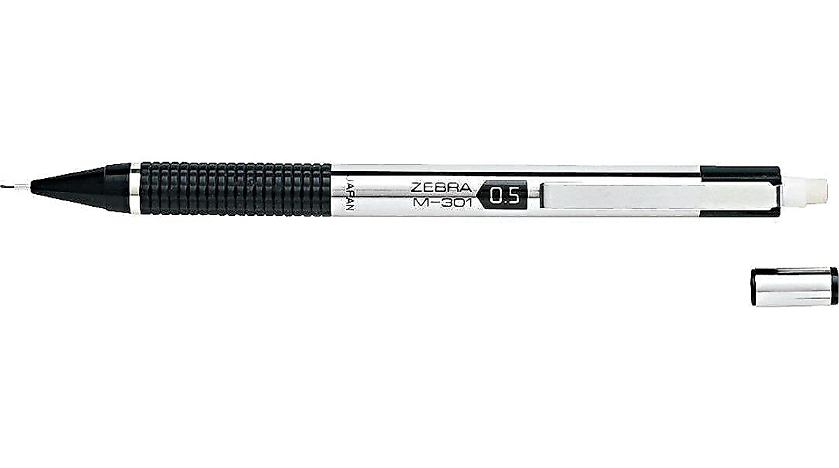 Zebra M-301 Stainless Steel Mechanical Pencil 0.5mm | Durable & Stylish