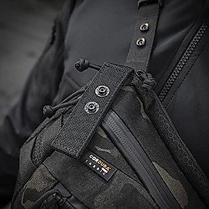 M-Tac Elite Sphaera Hex Bag Gen.2 - Tactical Crossbody CCW Conceal Carry Chest Pack - EDC Shoulder Sling Bag (Multicam Black/Black)