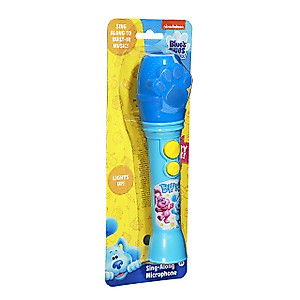 eKids Blues Clues and You Microphone for Kids, Blues Clues Toy Microphone with Built-in Music and Flashing Lights, for Fans of Blues Clues Toys and Gifts