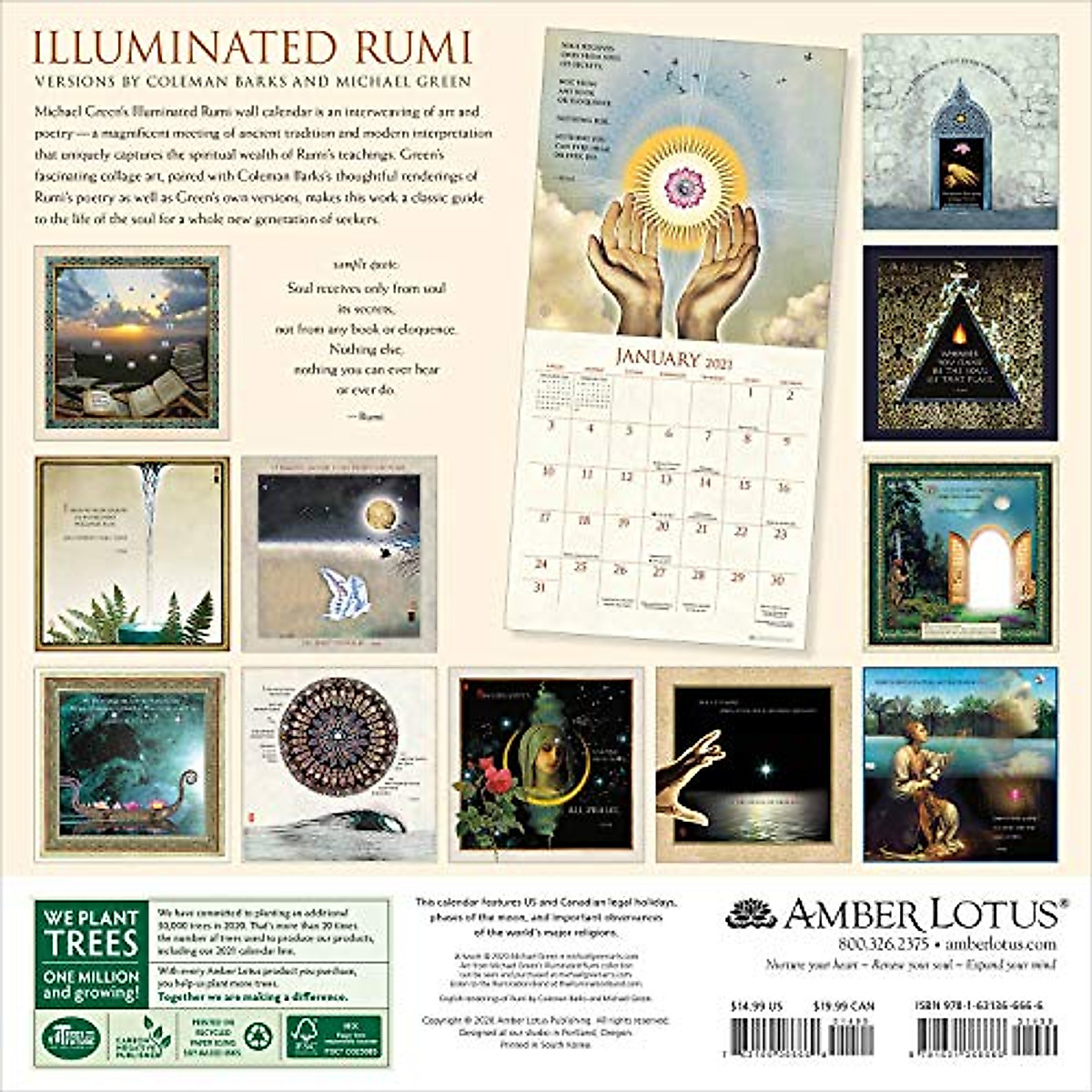 The Illuminated Rumi 2021 Calendar