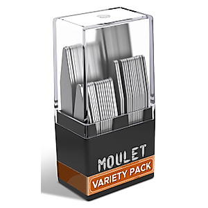 Moulet 56 Collar Stays for Men's Dress Shirts - Premium, 4 Sizes - Metal Collar Stays (Stainless Steel)