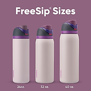 Owala FreeSip Insulated Stainless Steel Water Bottle with Straw for Sports, Travel, and School BPA-Free Sports Water Bottle, 24 oz, Dreamy Field