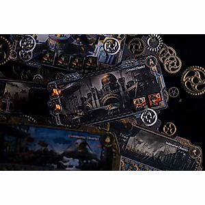 City of The Great Machine Board Game | 1-4 Players | Ages 14 and up | Steampunk | One-vs-Many | Hidden Movement | Cooperative & Solo | Average Playtime 45-90 min