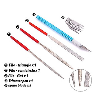 Rustark 16Pcs Basic Model Tools Set Modeler Building Kit for Gundam Car Model Assemble Building