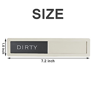 YEWGARB Dishwasher Magnet Clean Dirty Sign Premium Stainless Steel - Kitchen Organizers and Storage - Clean Dirty Magnet for Dishwasher