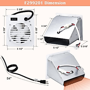 Hiorucet F299201 Blower Fan Kit for Mr. Heater 20,000-30,000 BTU Vent-Free Heaters (2016 to Present), Replacement F299201 Vent-Free Blower Fan Accessory Kit.
