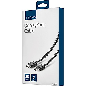 Insignia 6' DisplayPort Cable - Black - Model: NS-PDD607
