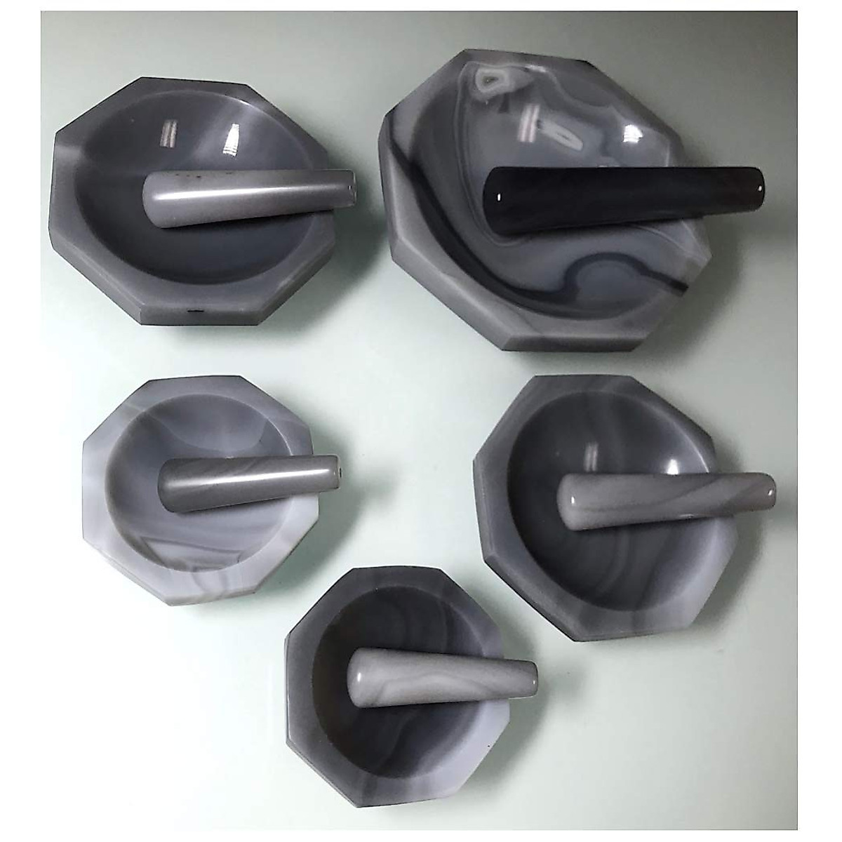 Alpha Nanotech Agate Mortar and Pestle (Inner Diameter 70 mm; Inner Depth 21 mm)