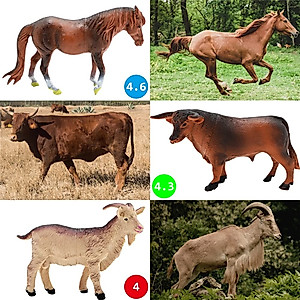 Red Barn and Farm Animal Figures Playset, 20Pack Preschool STEM Toys for Kids