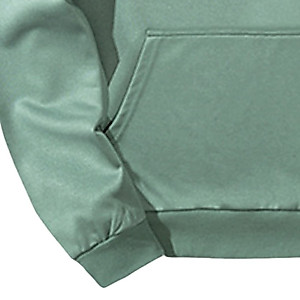 Maiyifu-GJ Men's Lightweight Casual Athletic Hoodies Long Sleeve Drawstring Hooded Pullover Hoodie Sweatshirts With Pockets (Light Green,X-Large)