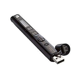 Olympus OM System VP-20 Digital Voice Recorder with Stereo Microphones, Noise canceling, Built in Direct USB.