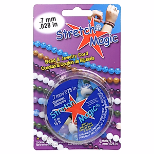 Pepperell SMF-1-5 0.7mm Stretch Magic Bead and Jewelry Cord, 5m, Clear
